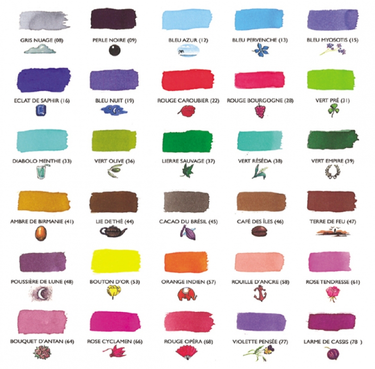 Exaclair's Archive | Ink Charts | fountain pen ink chart Exaclair's Archive | Ink Charts | fountain pen ink chart